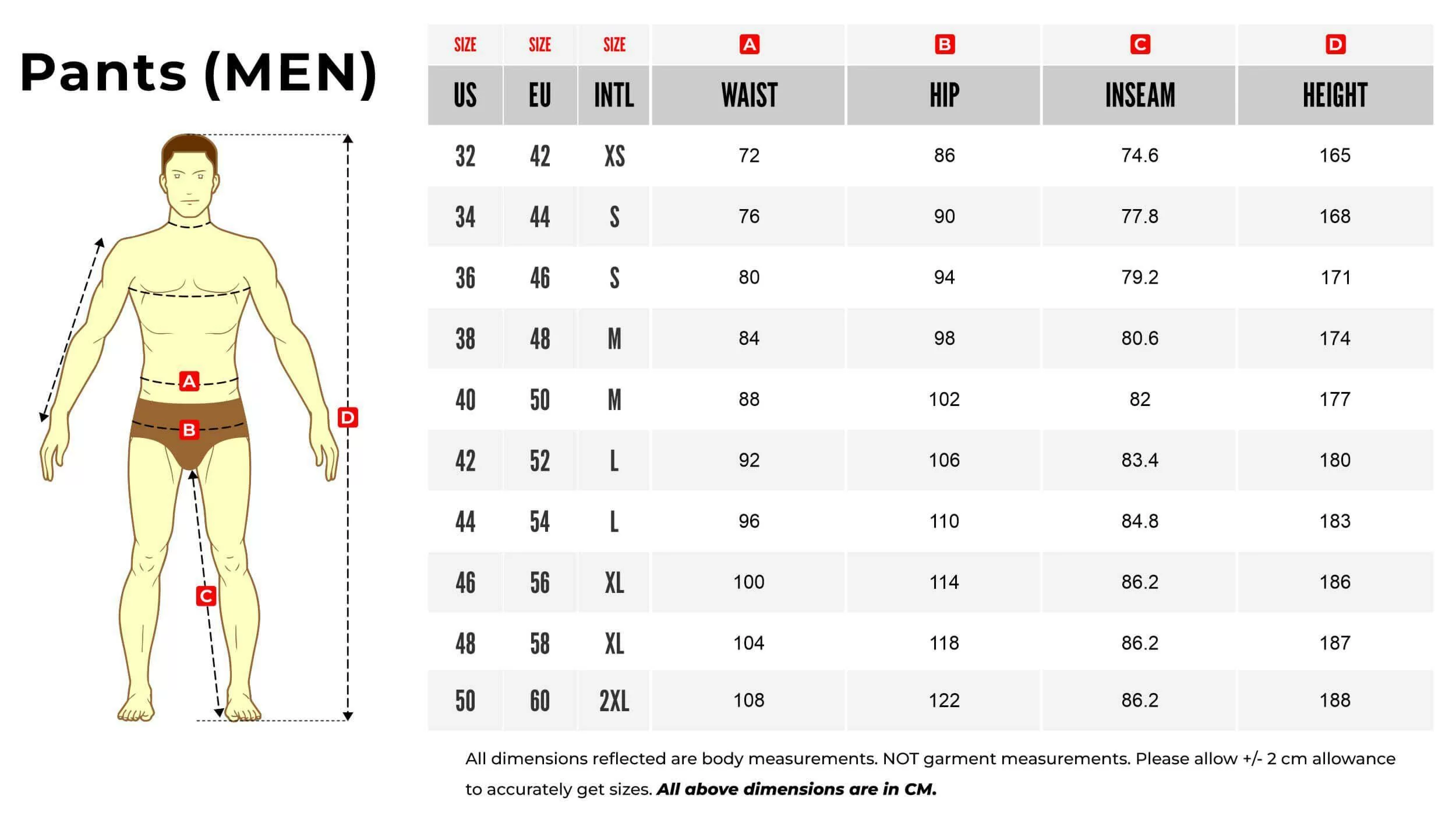 Size Chart size-chart
